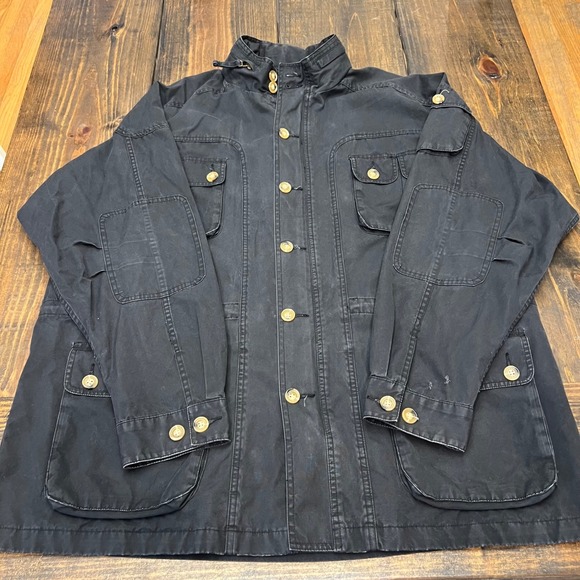 Orvis | Jackets & Coats | Orvis Mens Black Cotton Field Jacket Utility ...